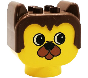 Duplo Bear Head with Line Above Nose | Brick Owl - LEGO Marketplace