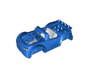 Duplo Blue Car Chassis with White Interior (85606) | Brick Owl