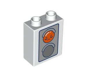 Duplo Brick 1 x 2 x 2 with Sad Red Traffic Light (4066) | Brick Owl ...