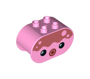 Duplo Brick 2 x 4 x 2 with Rounded Ends with Octopus Head (6448 / 84806 ...