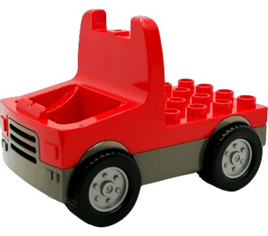 Duplo Red Truck with Flatbed and Wide Wheels (75947) | Brick Owl - LEGO ...