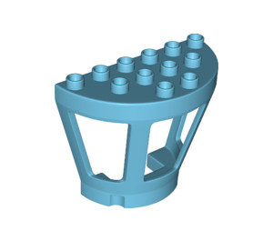 Duplo Wall 6 x 3 x 4 1/2 Circle with Window (35579) | Brick Owl - LEGO ...