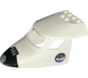 LEGO Airplane Cockpit 6 x 10 x 4 with Space Center Logo (both sides ...