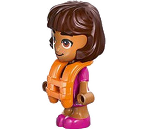 LEGO Alba with Magenta Dress and Life Jacket Minifigure | Brick Owl ...
