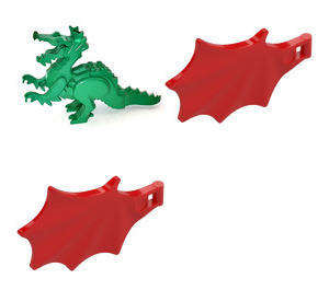 LEGO Aqua Dragon with Red Wings | Brick Owl - LEGO Marketplace