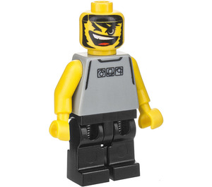 LEGO Basketball Player with Light Gray Torso and Black Legs Minifigure ...
