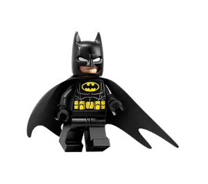 LEGO Batman with Black Suit and Yellow and Flesh Belt with Swept Cape ...