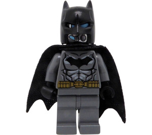 LEGO Batman with Dark Stone Gray Suit and Gold Belt with Scuba Mask ...