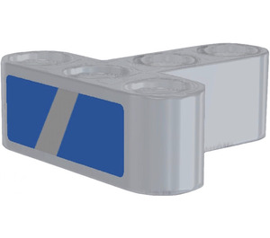 LEGO Beam 3 x 3 T-Shaped with 2 Blue Shapes (Left) Sticker (60484 ...