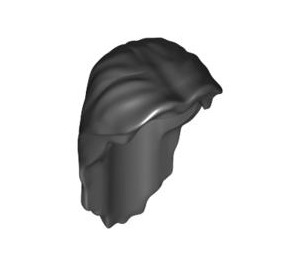 LEGO Black Long Straight Hair with Parting (40239) | Brick Owl - LEGO ...