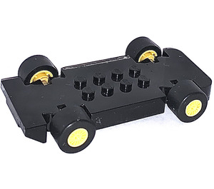 LEGO Black McDonald's Racers Chassis with Slicks and Yellow Wheels ...