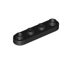 LEGO Black Plate 1 x 4 with Rounded Ends (77845) | Brick Owl - LEGO ...