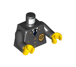 LEGO Black Police Minifigure Torso with Buttoned-up Jacket with Sheriff ...