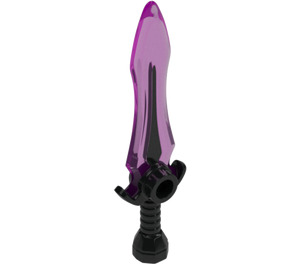 LEGO Black Sword with Stud with Transparent Dark Pink Blade (1996 ...