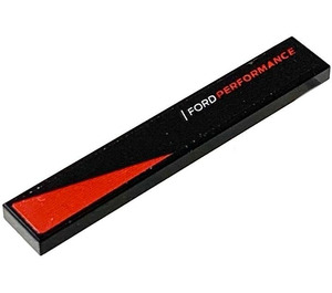 LEGO Black Tile 1 x 6 with Red Triangle Left & 'Ford Performance ...