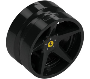 LEGO Black Wheel Ø21 x 11 with Ferrari Logo | Brick Owl - LEGO Marketplace