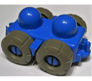LEGO Blue Primo Vehicle Base with Tow Hitches and Treaded Tires (45205 ...