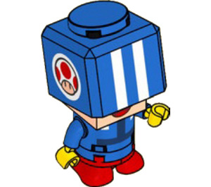 LEGO Blue Toad with Pit Crew Uniform Minifigure | Brick Owl