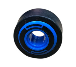LEGO Blue Wheel Ø11 x 8, black circles with tire Ø14.58 x 6.24 | Brick ...