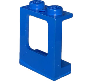 LEGO Blue Window Frame 1 x 2 x 2 (Plane) with 2 Holes in Bottom (2377 ...