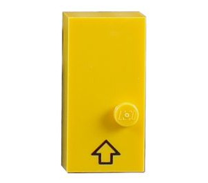 LEGO Brick 2 x 4 Braille with Uppercase Indicator (Arrow) and 1 Stud ...