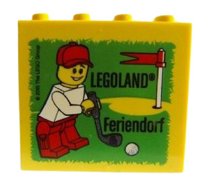 LEGO Brick 2 x 4 x 3 with Legoland Feriendorf 2010 Minifigure Golf ...