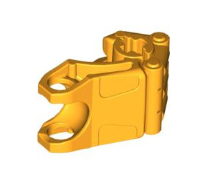LEGO Bright Light Orange Hand with Joint Socket and Axle Hole with 3 ...