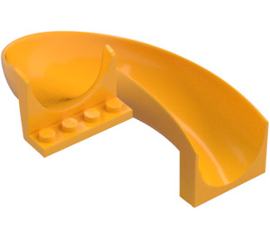 LEGO Bright Light Orange Slide 7 x 12 Curved 180 (11267) | Brick Owl