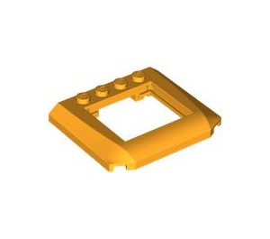 LEGO Bright Light Orange Wedge 6 x 6 Curved with Window Cutout (4652 ...