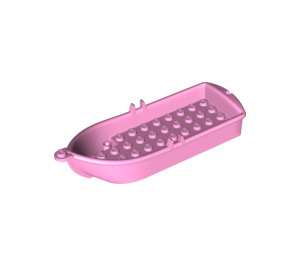 LEGO Bright Pink Minifigure Row Boat With Oar Holders (2551 / 21301 ...