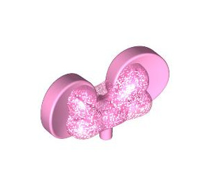 LEGO Bright Pink Minnie Mouse Ears with Transparent Dark Pink Opal Bow ...