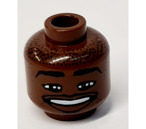 LEGO Brown Minifigure Head with Decoration (3626) | Brick Owl - LEGO ...
