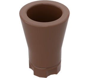 LEGO Brown Palm Tree Trunk with Short Base and Axle Hole (2536 / 6135 ...