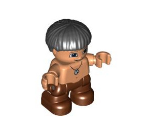 LEGO Cave Boy with Necklace Duplo Figure | Brick Owl - LEGO Marketplace