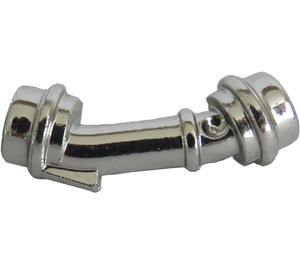 LEGO Chrome Silver Lightsaber Hilt (Curved) (42114 / 42144) | Brick Owl