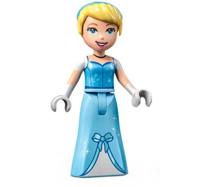 LEGO Cinderella with Sparkles and Bow and Medium Blue Top Minifigure ...