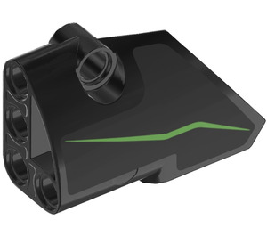 레고 곡선형 패널 1 왼쪽 , 녹색 줄무늬 스티커 (87080) | Brick Owl - LEGO 마켓플레이스