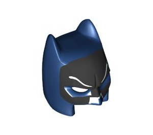LEGO Dark Blue Batman Cowl Mask with Short Ears and Open Chin with ...