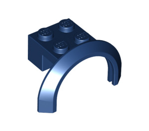 LEGO Dark Blue Mudguard Brick 2.5 x 4 x 1.7 with Wheel Arch (50745 ...
