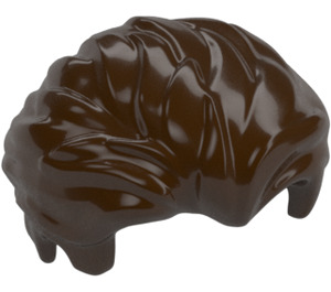 LEGO Dark Brown Hair Swept Back with Widow's Peak and Short Sideburns ...