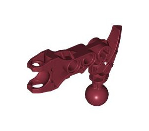 LEGO Dark Red Bionicle Arm with Ball Joint and Socket and Vented Armor ...