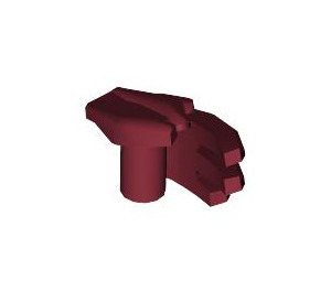 LEGO Dark Red Deformed Hand with Bar (7985) | Brick Owl