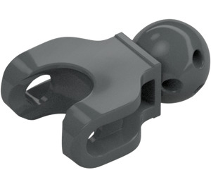 LEGO Dark Stone Gray Arm / Leg with Ball Joint and Ball Socket (90612 ...