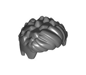 LEGO Dark Stone Gray Short Spiky Hair (2631) | Brick Owl - LEGO Marketplace