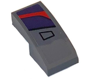 LEGO Dark Stone Gray Slope 1 x 2 Curved with Part of Zurg's Right Arm ...