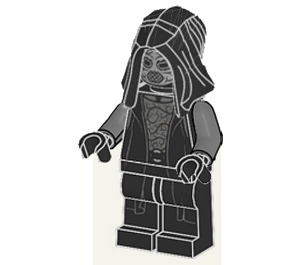 LEGO Death Eater with Hood and Gray Arms (Open Mouth) Minifigure ...
