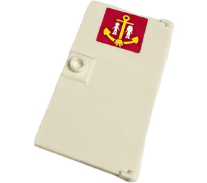 LEGO Door 1 x 4 x 6 with Stud Handle with Anchor, Man and Woman ...