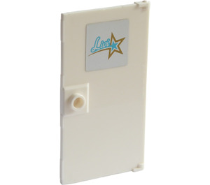 LEGO Door 1 x 4 x 6 with Stud Handle with Livi and Gold Star from Set ...