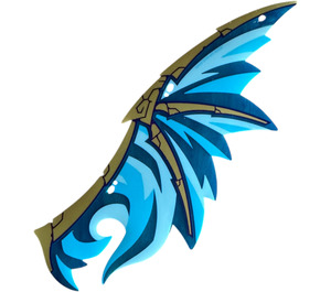 LEGO Dragon Wing with Azure and Gold | Brick Owl - LEGO Marketplace