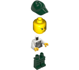 LEGO Driver with Dark Green Cap Minifigure | Brick Owl - LEGO Marketplace